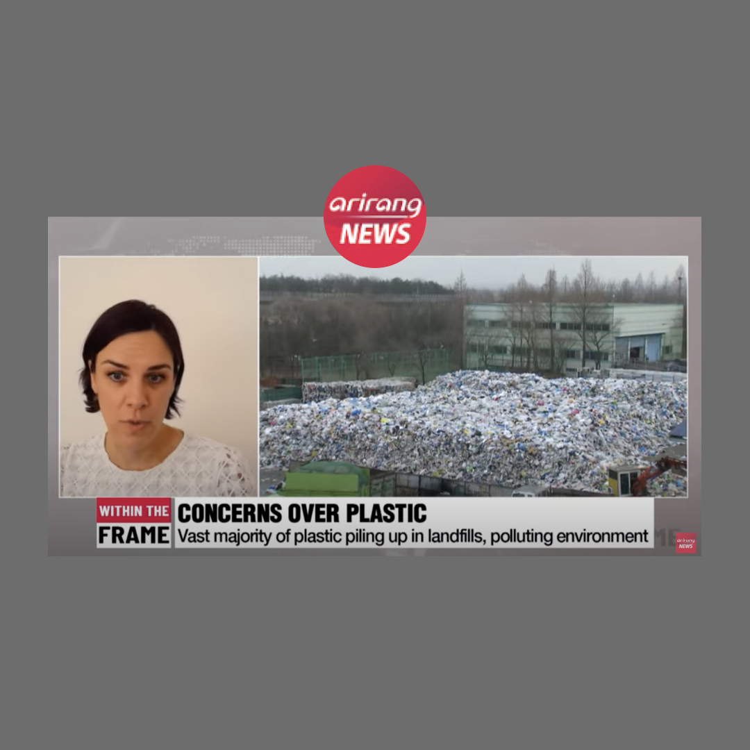 Plastic and its risks for the environment, interview on Arirang News